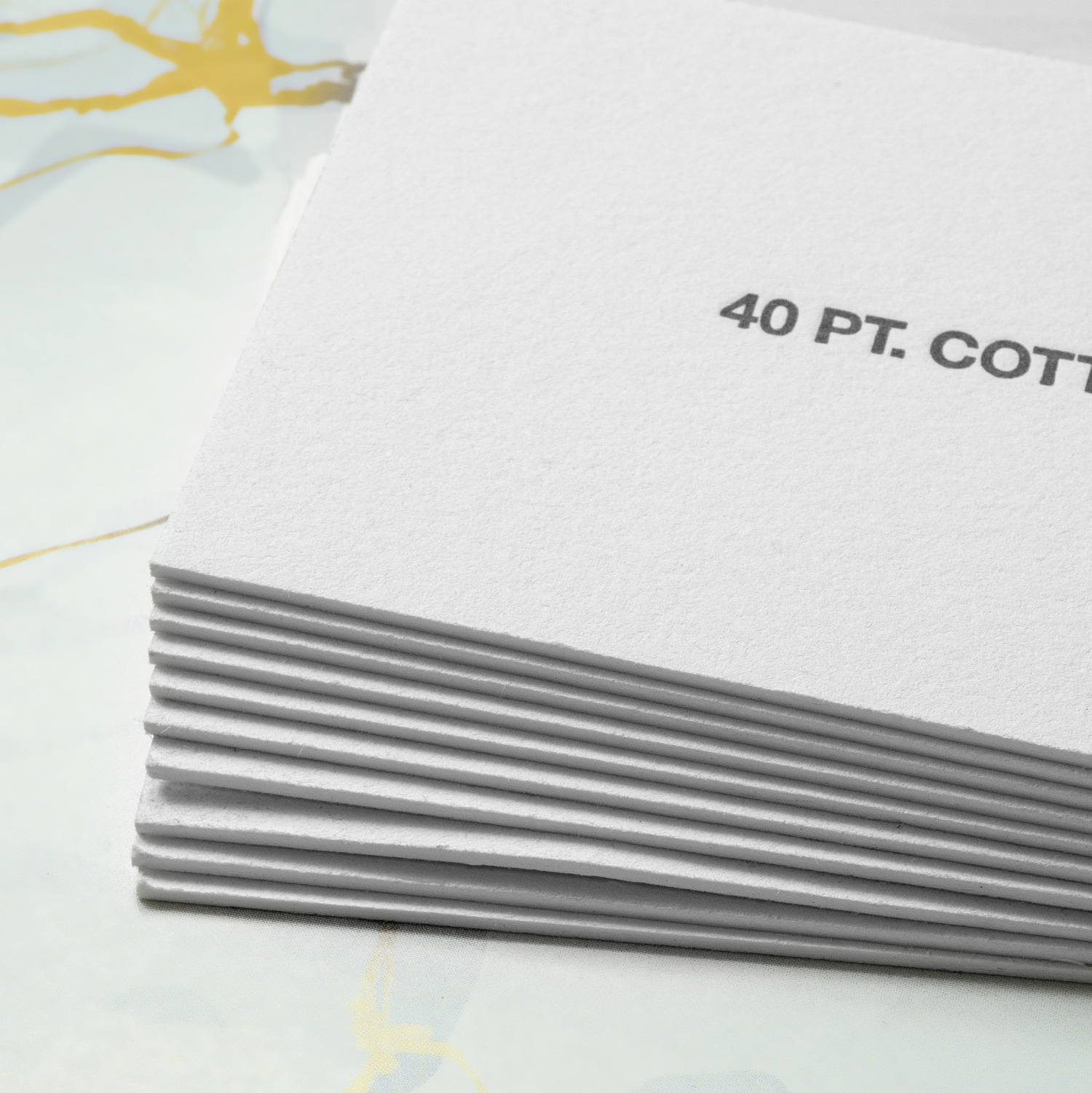 Cotton Letterpress Business Cards - Rayacom