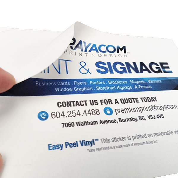 Easy Peel Vinyl Stickers - Rayacom